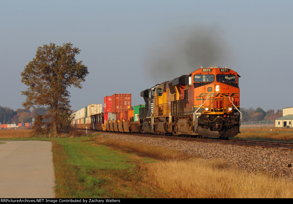 BNSF 6571 UP 4849 NS 8155